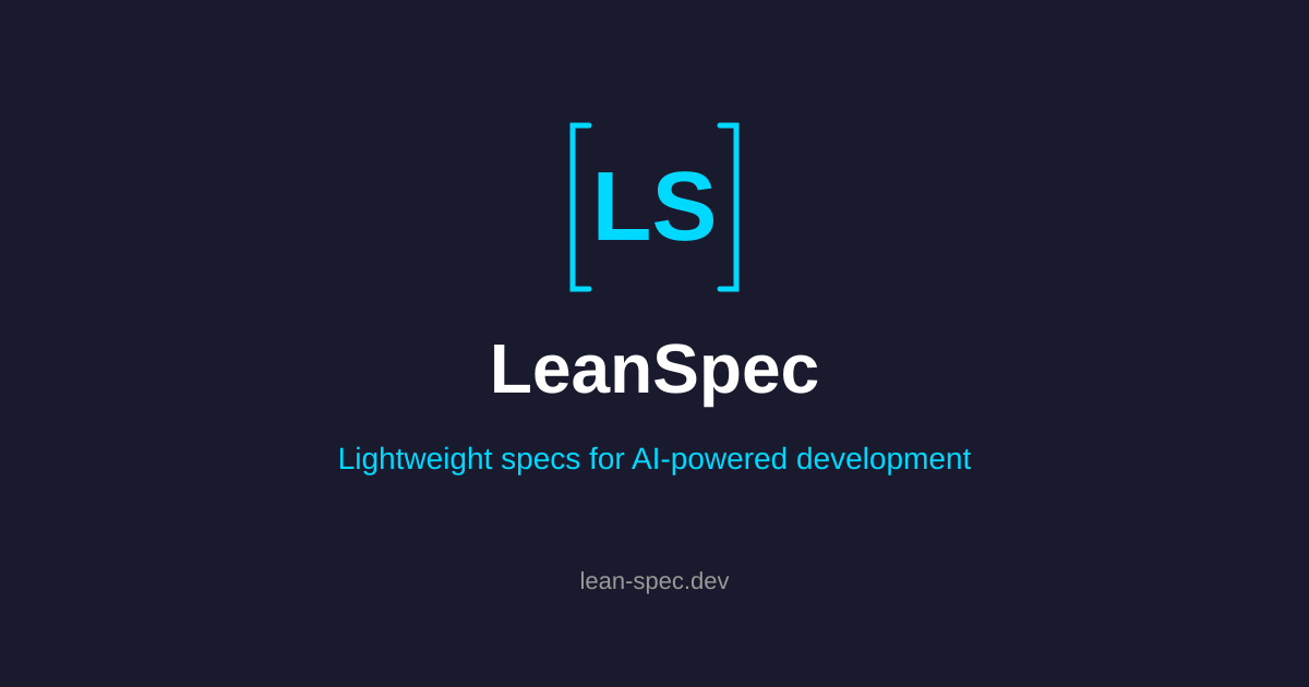 项目管理 | LeanSpec
